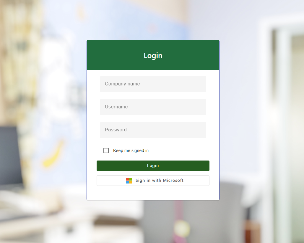 Logging in - MultiClinic