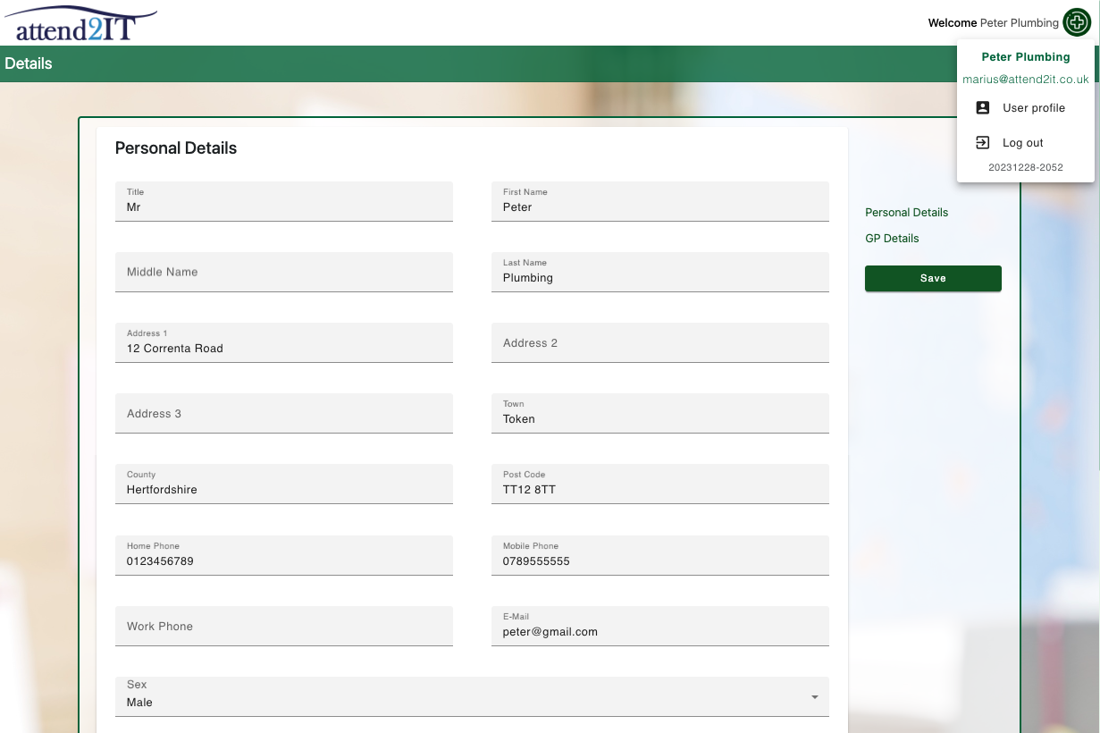 Online Patient Booking - MultiClinic